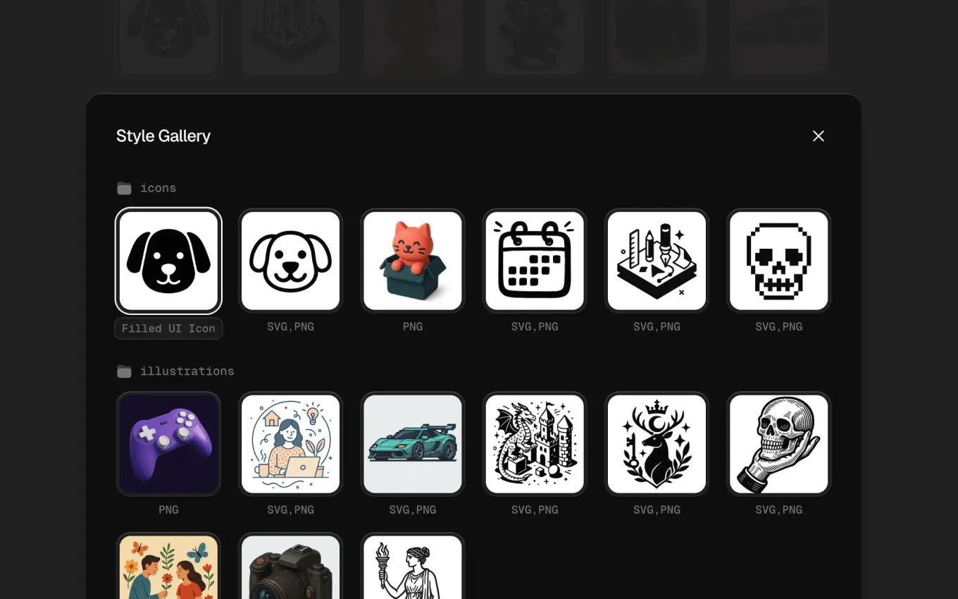 Create Custom Filled UI Icons Instantly with AI — Try Fiko